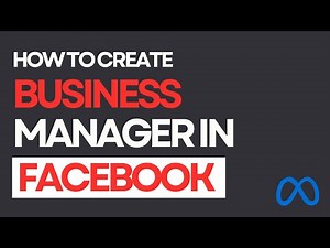 How to create a business manager account on facebook english