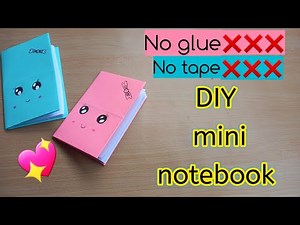Diy mini notebook | Handmade mini notebook | No glue paper craft | Diy paper notebook without glue