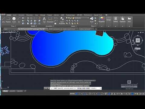 06. وضع الأثاث الخارجي - تصميم مخطط لاند سكيب على الأوتوكاد AutoCAD Landscape Plan