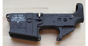 'I'm your huckleberry' custom Aero Precision lower receiver