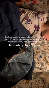 How it’s done: 1) do your regular, typical bedtime routine 2) tell them “you don’t have to go to sleep, but you do need to stay in your room.” 3) say only that phrase each and every time they come out of their room, and help guide them back to their room 4) repeat steps 1-3 each and every night If your child gladly stays in their room, but struggles with actually going to bed, set a timeframe that you think is reasonable (we typically allow them to play for 1 hour after we say goodnight), and th