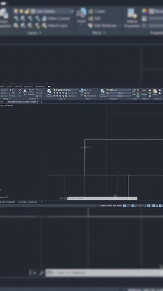 Eliminación de líneas dobles en AutoCAD 2024