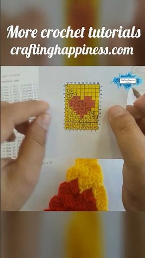 What Are The Decrease Rows In C2C Crochet | Crafting Happiness #shorts