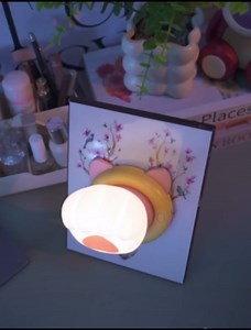 Nursery Night Light for Kids, Magnetic Wall lights, Bedside Touch Lamp, Silicone Rechargeable Nightlight, Cute Dimmable Night Lamps, Gift for Baby Teens Adults, Kitchen Office Room Decor (Cat Claw)