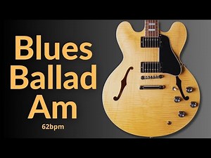 Captivating Slow Blues Ballad Guitar Backing Track in A Minor
