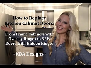 DIY How to Update Kitchen Cabinet Doors & Hinges on a Budget