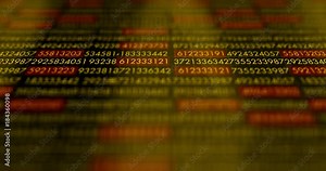 Red flickering old outdated computer software processing commands alt