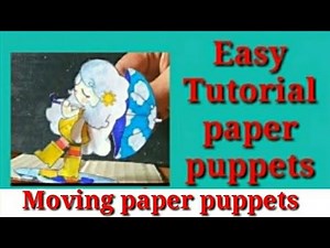 ⛅ (6)How I Make Moving Paper Doll ⛅ paper puppets tutorial by @SREE_ART