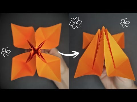 Origami Lily Flower 🪷 Easy Paper Gift Tutorial