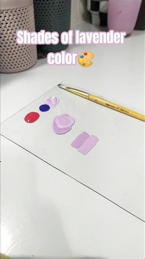How to make shades of lavender color🎨💜#colormixing #youtubeshorts #magic #shorts