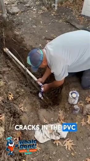 Whale Done Sprinklers & Irrigation on Instagram: "Notice Cracks in Your PVC Line? Don’t Wait! Cracks in your PVC pipes may seem small, but they can lead to leaks, water damage, and costly repairs if ignored. Our team specializes in inspecting and repairing damaged PVC lines so your sprinkler system stays efficient and your home stays protected. ✅ Fast, reliable repairs ✅ Prevent water waste ✅ Keep your system running smoothly Serving Collin County homeowners! 📍 📞 Call us anytime for a consulta