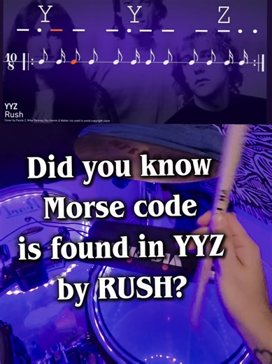 Discover Morse Code in RUSH's YYZ