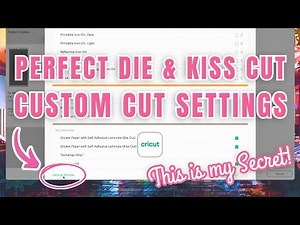 Customizing Your Cricut Settings for Perfect Stickers with this Hack 🤯