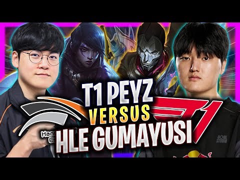 T1 PEYZ vs HLE GUMAYUSI! - T1 Peyz Plays Jhin ADC vs HLE Gumayusi Aphelios! | Season 2026