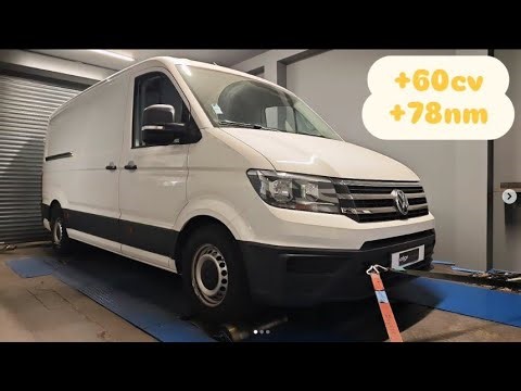 VW Crafter 2.0 TDI 177cv Reprogrammation Moteur @ 247cv Digiservices Paris 77 Dyno