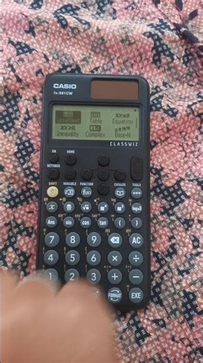 how to on fx 991cw calculator