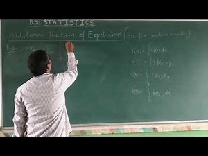 Additional Theorem of Expectations (for two Variables) - BSc Statistics