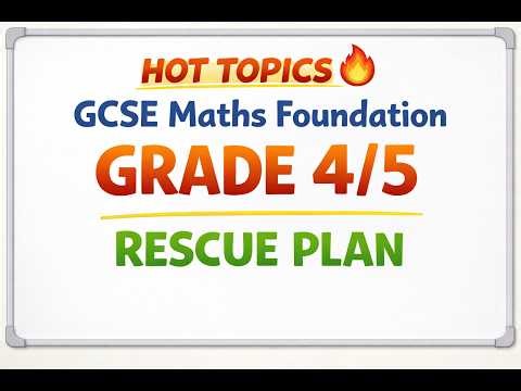 GCSE Foundation Maths - repeated Topics every year in Exams, master these!