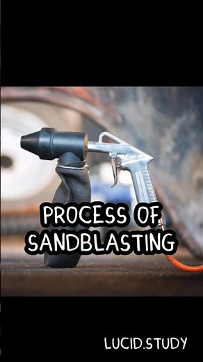 The Process of Sandblasting #sandblasting #science #technique