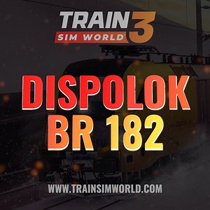 🇩🇪 Dispolok delivering duties await! 🇩🇪 Climb aboard the sleek and stylish EuroSprinter dressed in iconic yellow accents, ready for service on nightly fast freight trains with Train Sim World 3: Dispolok BR 182! 🚈 For just £11.99/€ 13.99/$13.99 🚄 🚂 🚈 Find out more here: https://bit.ly/Loco-Add-On-Bundle-Out-Now-1 | Train Sim World