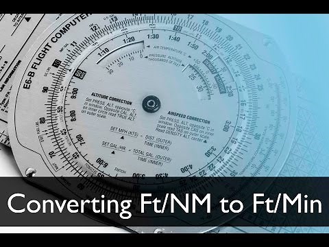 Tutorial | E6B Flight Computer (Ft/NM to Ft/Min) | Lesson# 10