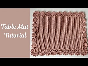 Tablemat crochet pattern Tutorial