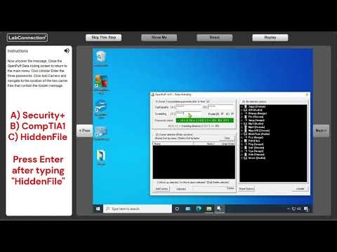 Simulation 3-1: Using OpenPuff Steganography