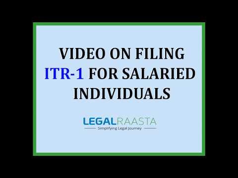 How to File ITR-1 For Salaried Individuals