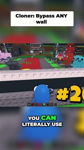 Steal a Brainrot: Use Cloner to Bypass Walls #shorts