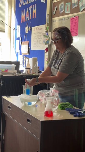 When science looks like magic ✨ Earlier this semester, 6th graders explored dry ice and its fascinating properties through hands-on experiments. | Harrisonville Schools