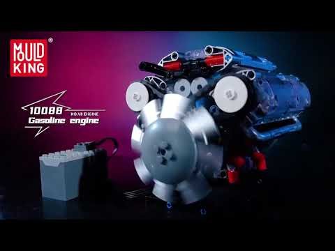 "Build a Working V8 Engine! | Mould King 10088 – 535 PCS DIY Engine Kit for STEM Enthusiasts!"