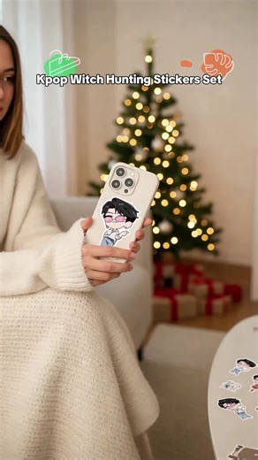 Kpop Witch Hunting Team Stickers Set, 8-Piece Christmas Themed DIY Craft Kit, Perfect Gift & Party Favor Supplies for Kids #scrapbookingsupplies #kidschristmasgifts #customvinylstickers #artsncrafts #christmascreations #cuteschoolsupplies #kidschristmas #kidsstickers #christmascraftbox #scrapbookstickers