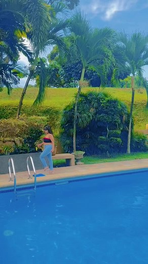 Stylish Poolside Fashion: Swimsuit and Summer Vibes