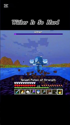 Wither Is Hard💥||Minecraft #teamcrazyy #tweening #stangerthings5