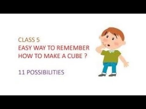 EASY WAY TO REMEMBER 11 NETS OF A CUBE