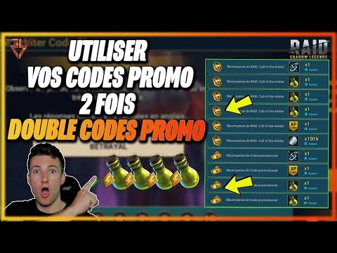🚨DOUBLE CODES PROMO ! COMMENT UTILISER VOS CODES PROMO 2 FOIS ? | RAID SHADOW LEGENDS 🚨