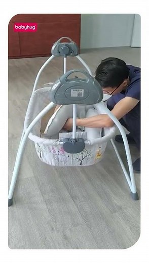 Babyhug Automatic Baby Swing Cradle With Remote Controller