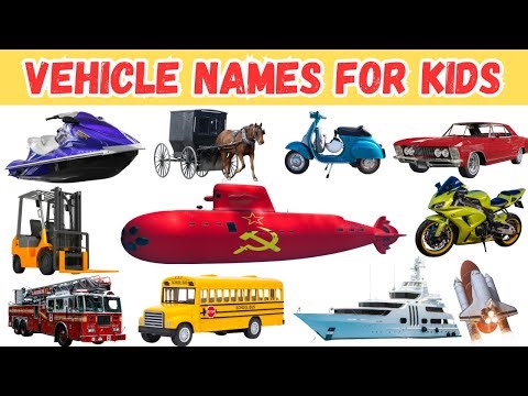 50 Vehicles Names In English| Types Of Vehicles| Educational Video For Kids