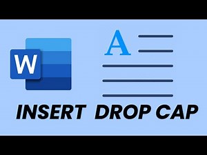 How To Insert a Drop Cap In Microsoft Word