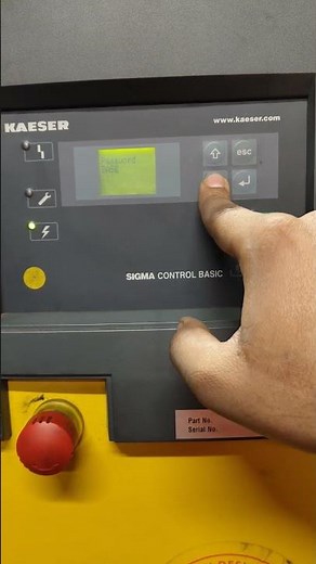 Kaesar compressor sigma controller basic service reset #compressor #kaesar #aircompressor #energy