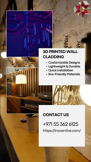 Elevate your interiors with advanced 3D Printed wall cladding solutions #interiordesign #homedecor