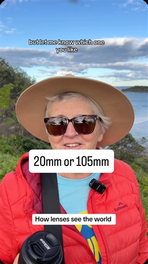 Same scene Two different lenses See how differently they see the same scene 20 or 100mm 🙏thank you for sharing, liking, commenting or following, 🙏 | Learn how to Photograph