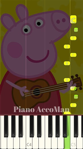 🎹 Peppa Pig – Busy Miss Rabbit | Piano Tutorial Short