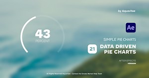 Clean Animated Pie Charts for Data Visualization and Infographics