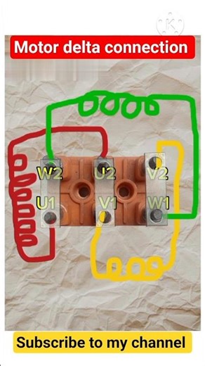 motor delta connection #diy #motor #shortvideos #shortsfeed #shorts#trending #viralvideo #electrical