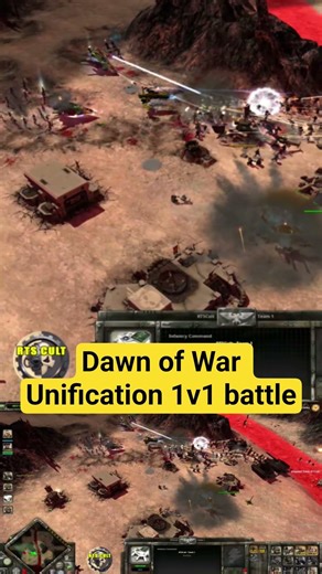 Dawn of War Unification 1v1 battle #warhammer40k #dawnofwar #gaming #rts #imperialguard