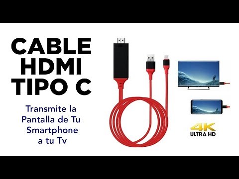 Cable HDMI Tipo C para Smartphones - Samsung Dex - Huawei Dex