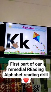 Reading the alphabet drill for the pupils to be familiarized with the letters and their sounds ❤️ | Teacher Trick See's Page | Facebook