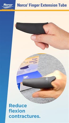Introducing the Norco® Finger Extension Tube! 🌟 This innovative orthotic aids PIP extension with low stress, high duration support for flexion contractures. It reduces edema with circumferential pressure. Slide it onto the finger with the seam under the PIP/DIP joint and trim as needed. Made of dense neoprene, polyester, and poly/cotton tape, it’s free from natural rubber latex. Clinically proven superior performance. Learn more: https://www.ncmedical.com/products/norco-finger-extension-tube_10