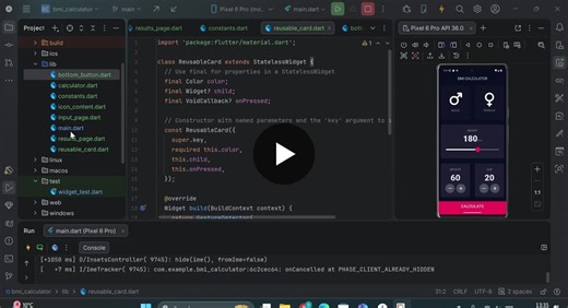 #flutter #dart #mobiledevelopment #codingjourney #learningtocode #bmiapp | Sharifa Joya